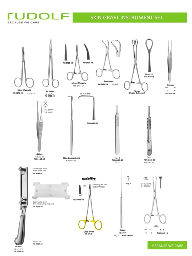 Skin Graft Instrument Set | PDF