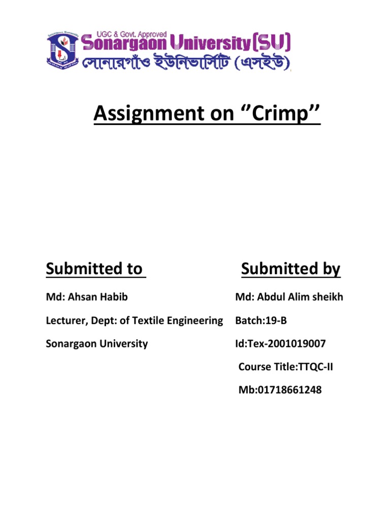 Crimp in Textile Testing | PDF | Yarn | Textiles