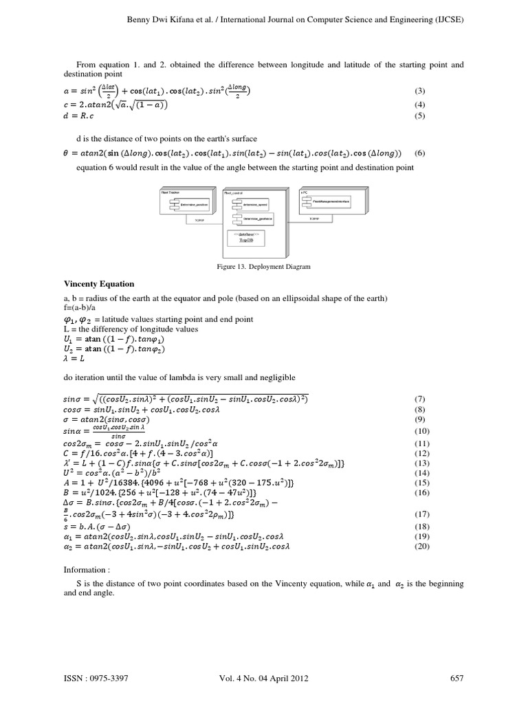 Vincenty Equation: Figure 13. Deployment Diagram | Download Free PDF ...