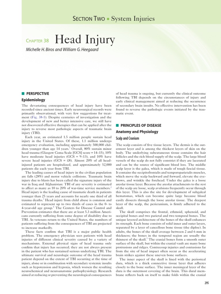 Head Injury | PDF | Traumatic Brain Injury | Cerebrospinal Fluid