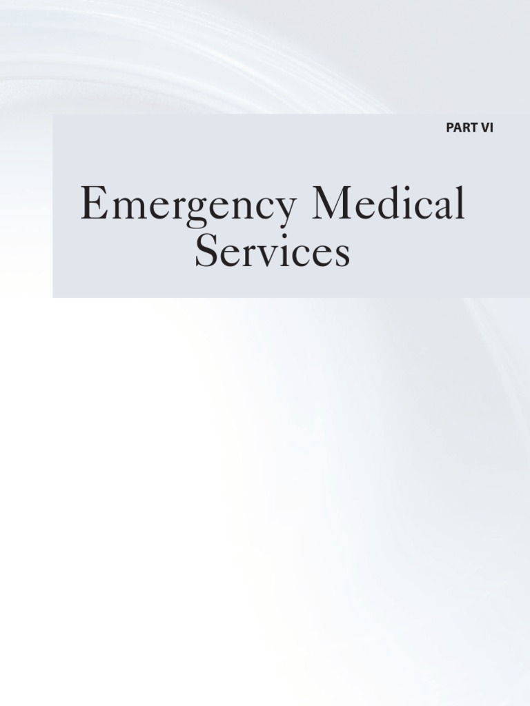 Emergency Medical Services | PDF | Emergency Medical Technician | Emergency Medical Services