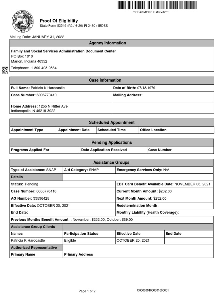 Proof of Eligibility: Agency Information | PDF | Service Industries ...