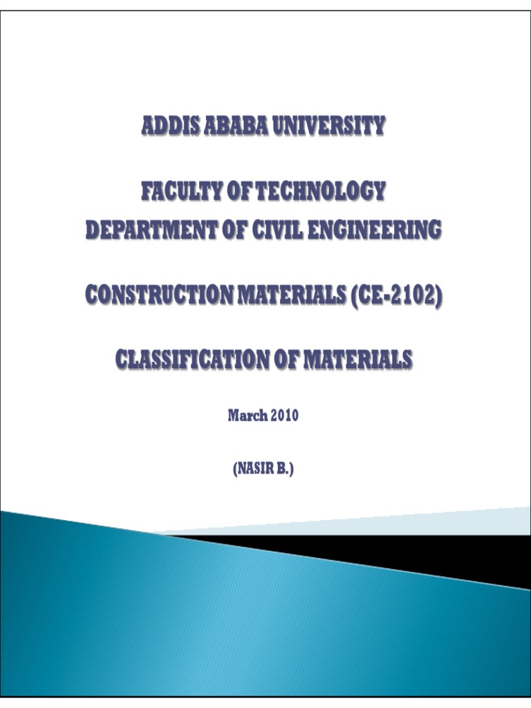 Chapter 1 (CLASSIFICATION OF MATERIALS) | PDF | Chemical Bond | Crystal ...