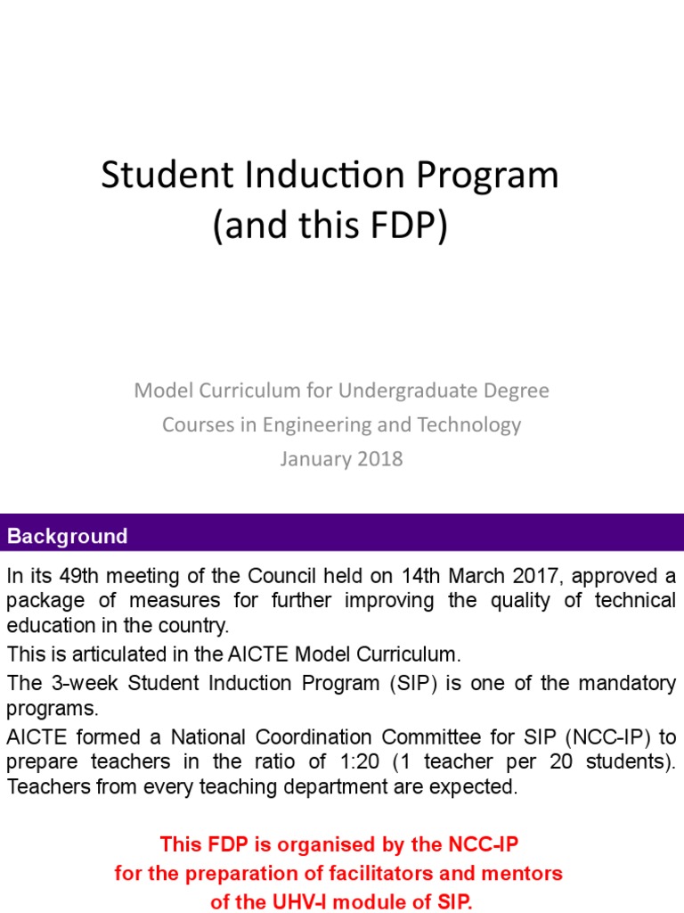 1b Students Induction Program Overview | PDF | Curriculum | Teachers