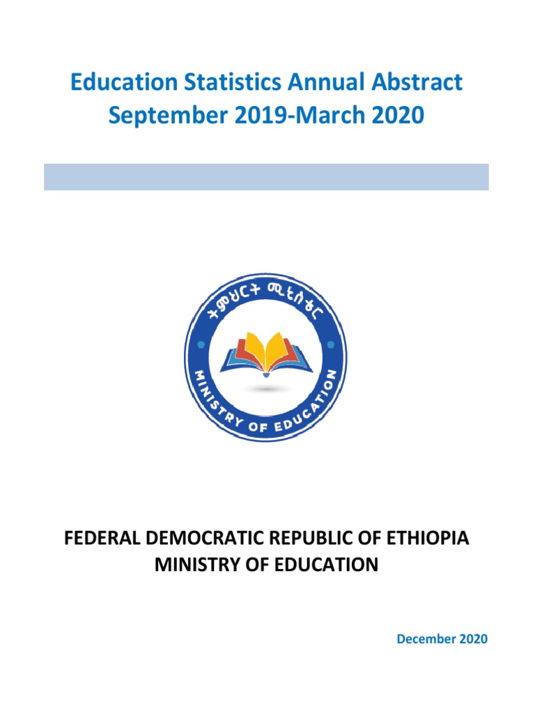 Education Statistics Annual Abstract March 2019 - September 2020 | PDF