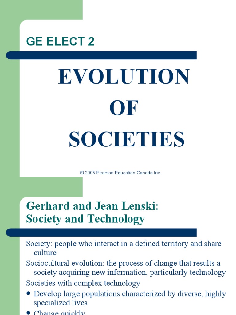 Evolution of Societies | PDF | Society | Marx's Theory Of Alienation