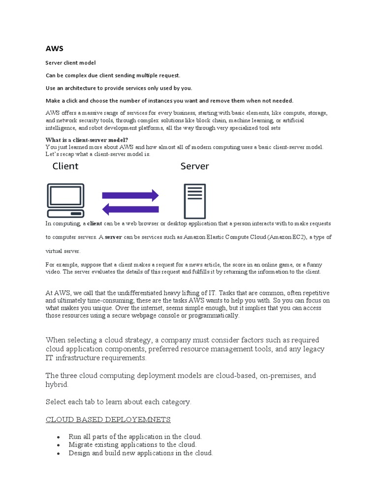 What Is A Client-Server Model? | PDF | Cloud Computing | Client–Server Model