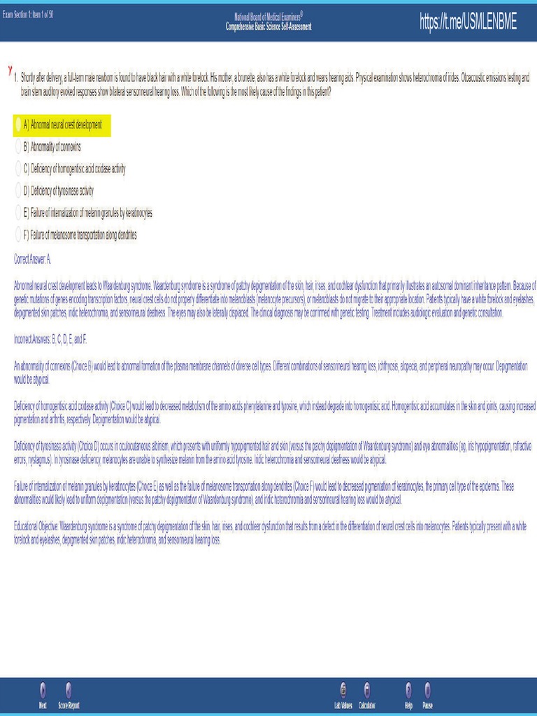 NBME 30 BLOCK 1-4 (Answers Version) | PDF