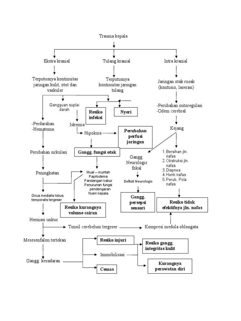 PATHWAY Trauma Kepala | PDF
