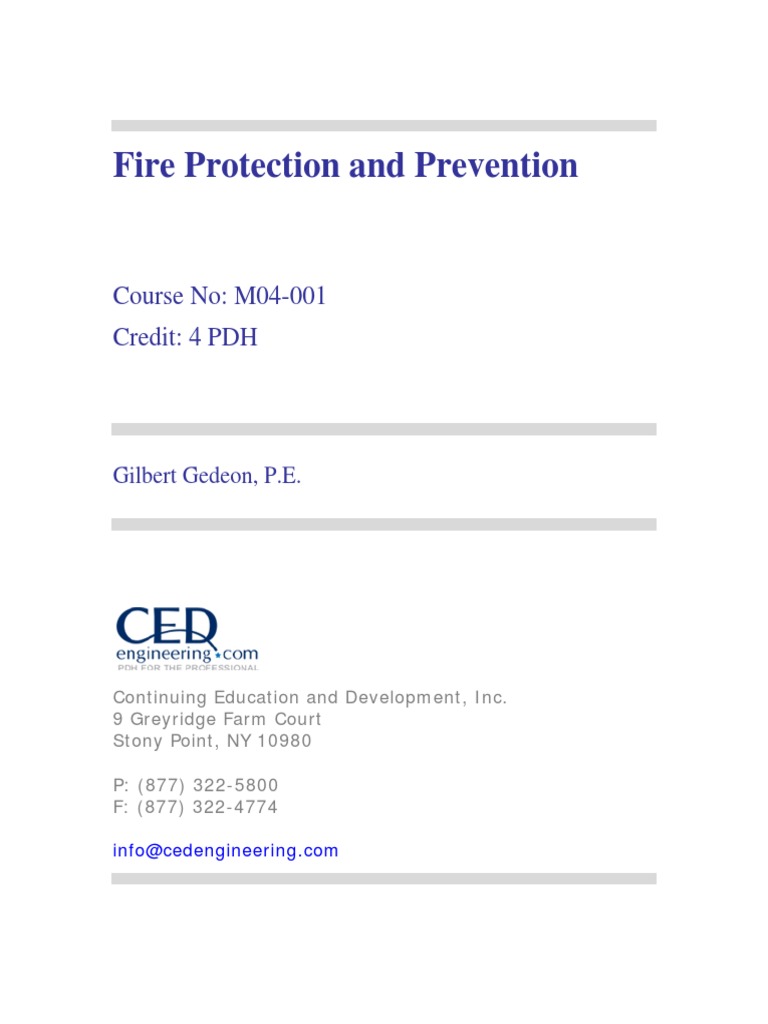 Fire Protection and Prevention | PDF | Fire Sprinkler System | Firefighting