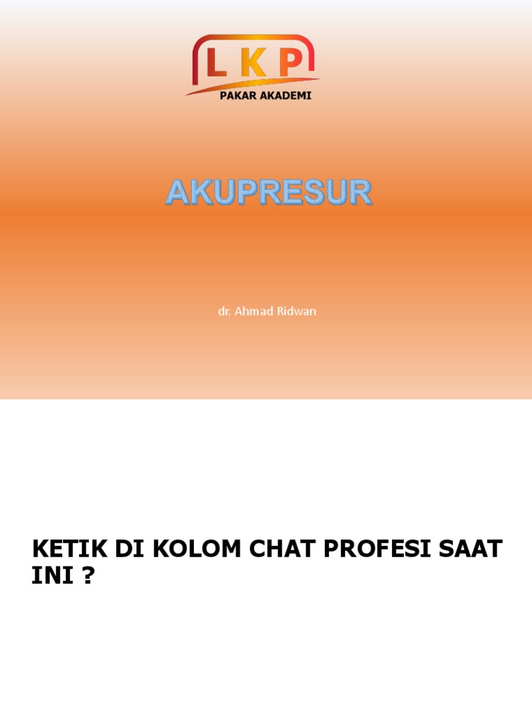 Materi LKP | PDF | Kesehatan Holistik