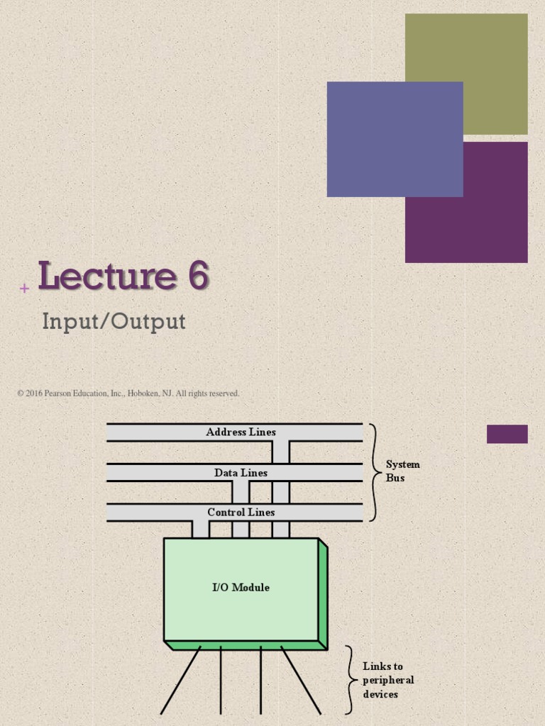Input/Output: © 2016 Pearson Education, Inc., Hoboken, NJ. All Rights ... Input/Output: © 2016 Pearson Education, Inc., Hoboken, NJ. All Rights ...