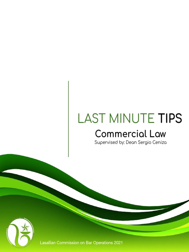 DLSU LCBO LMT Commercial Law Print Friendly | PDF | Misrepresentation ...