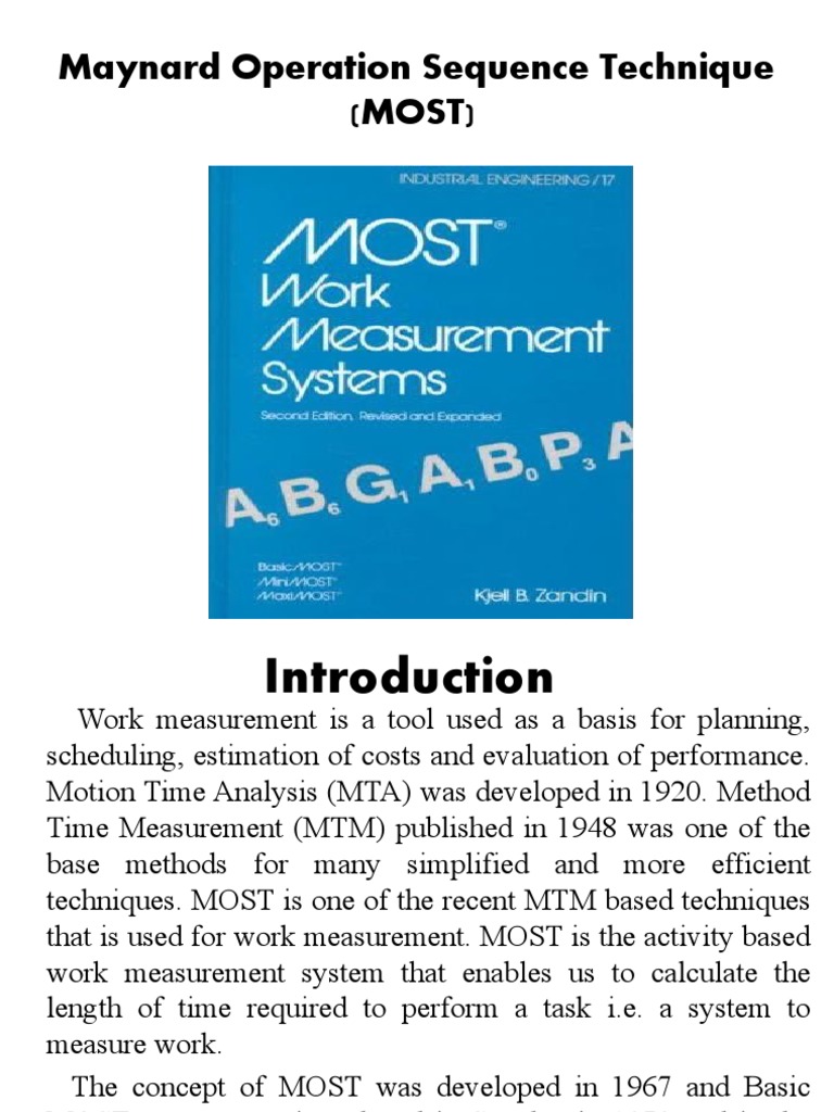 Maynard Operation Sequence Technique (MOST) | Download Free PDF | Systems Science | Analysis