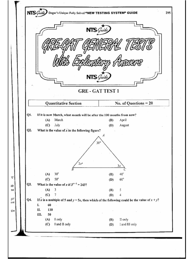 GAT Test | PDF