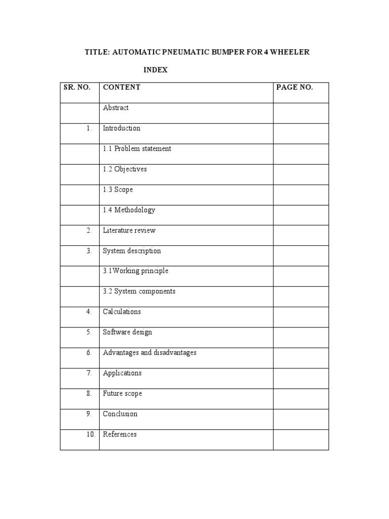 Pnumatic Bumper Report | Download Free PDF | Steering | Actuator
