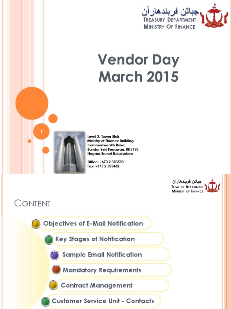 Tafis Vendor Briefing 2015 Slides | PDF | Voucher | Invoice