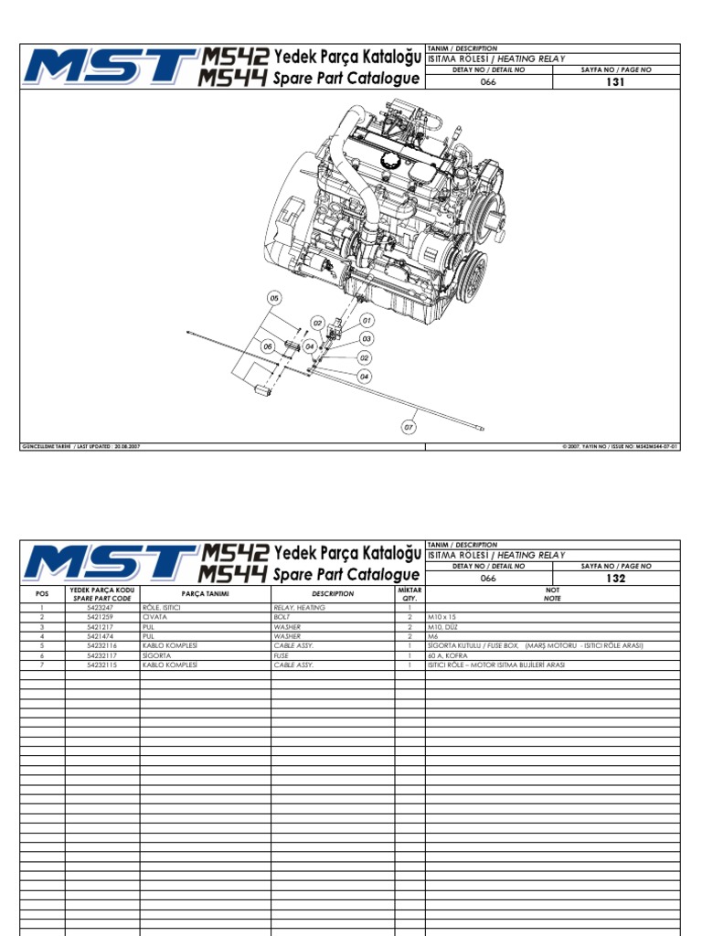 01 - MOTOR - ENGINE - D MST | PDF | Equipment | Machines