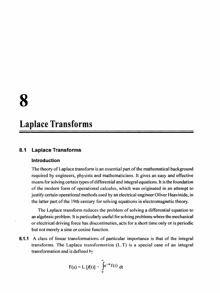 Laplace Transforms | PDF | Integral | Function (Mathematics)