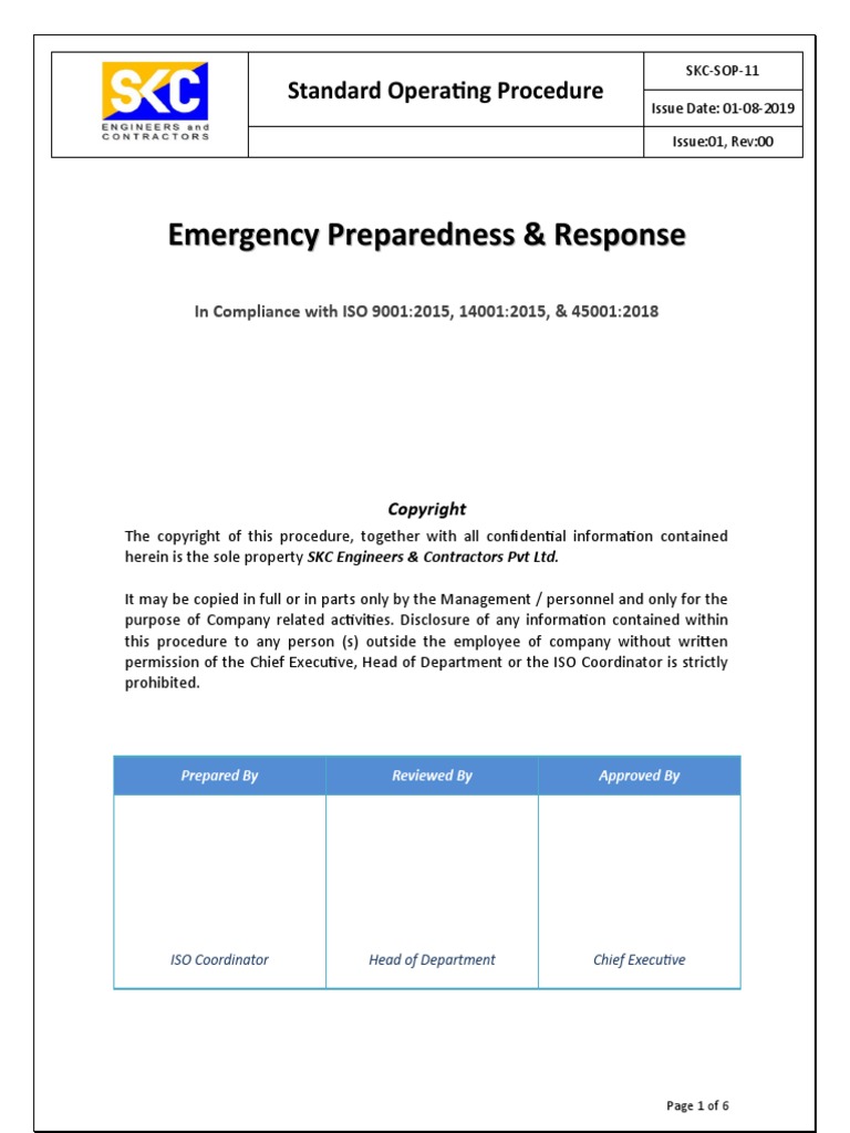 Eergency Preparedness & Response | PDF | Emergency | Emergency Management