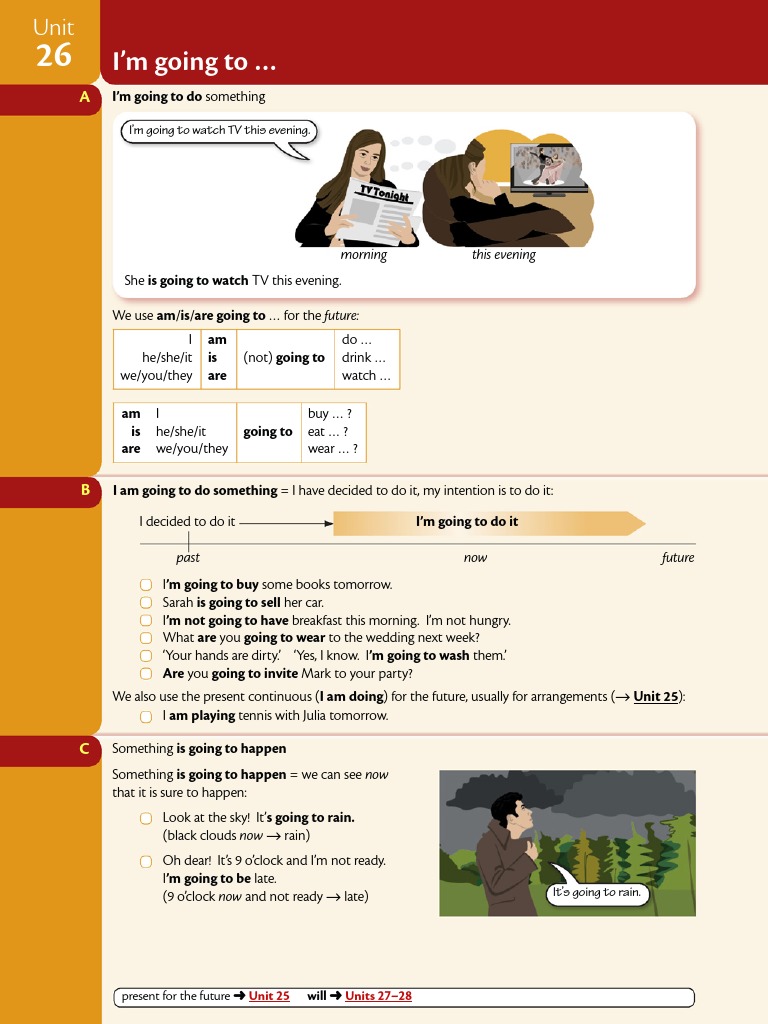 Grammar in Use Elementary - Im Going To... | PDF