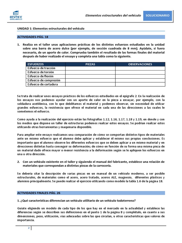 Solucionario EEV Muestra UD1 PDF | PDF | Acero | Aluminio