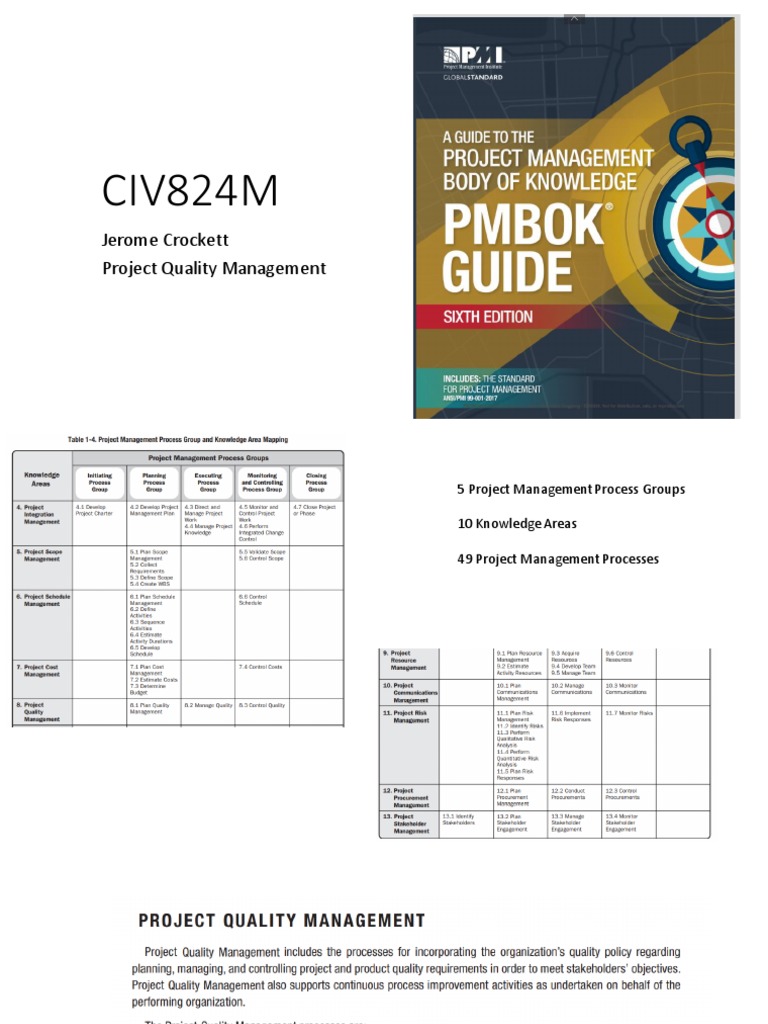 Project Quality Management Essentials | PDF | Quality Management ...