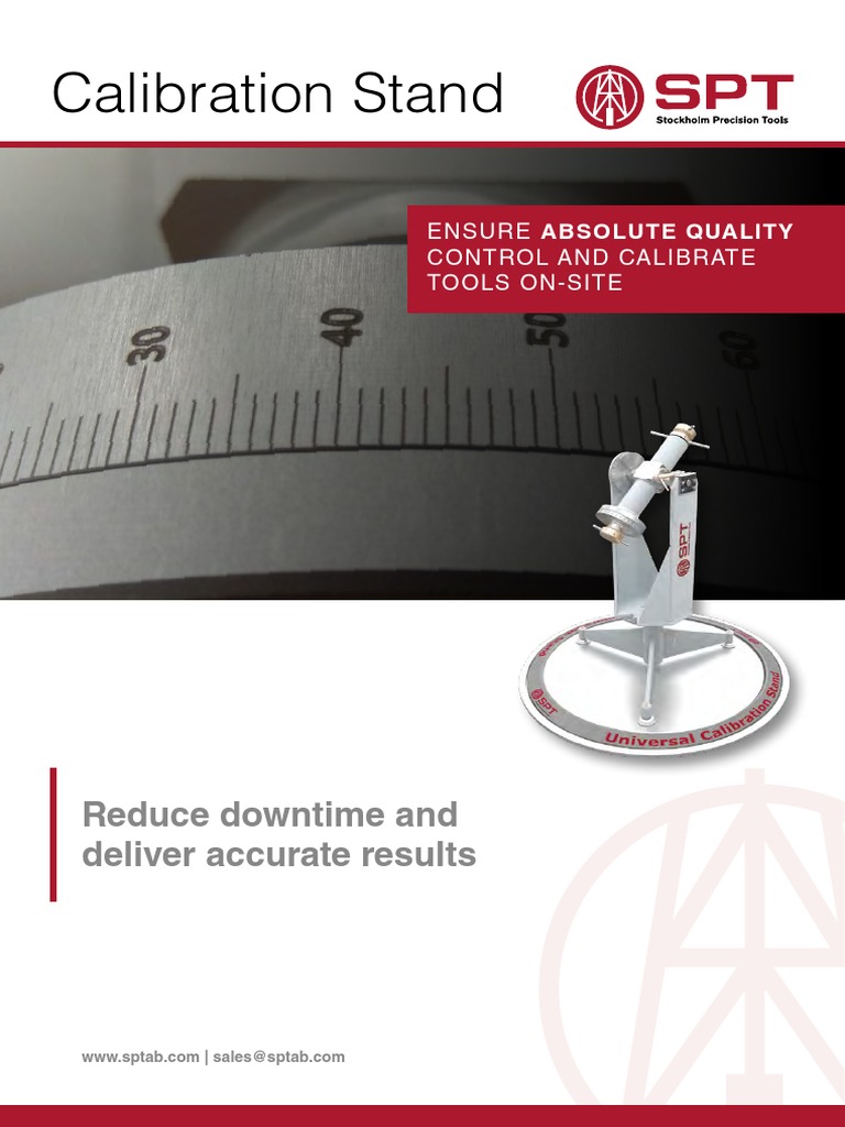 SPT Calibration Stand Brochure English | PDF | Outsourcing | Calibration