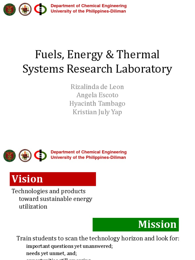 Fuels Energy Thermal Systems Research Laboratory 2014 | PDF | Fuels ...