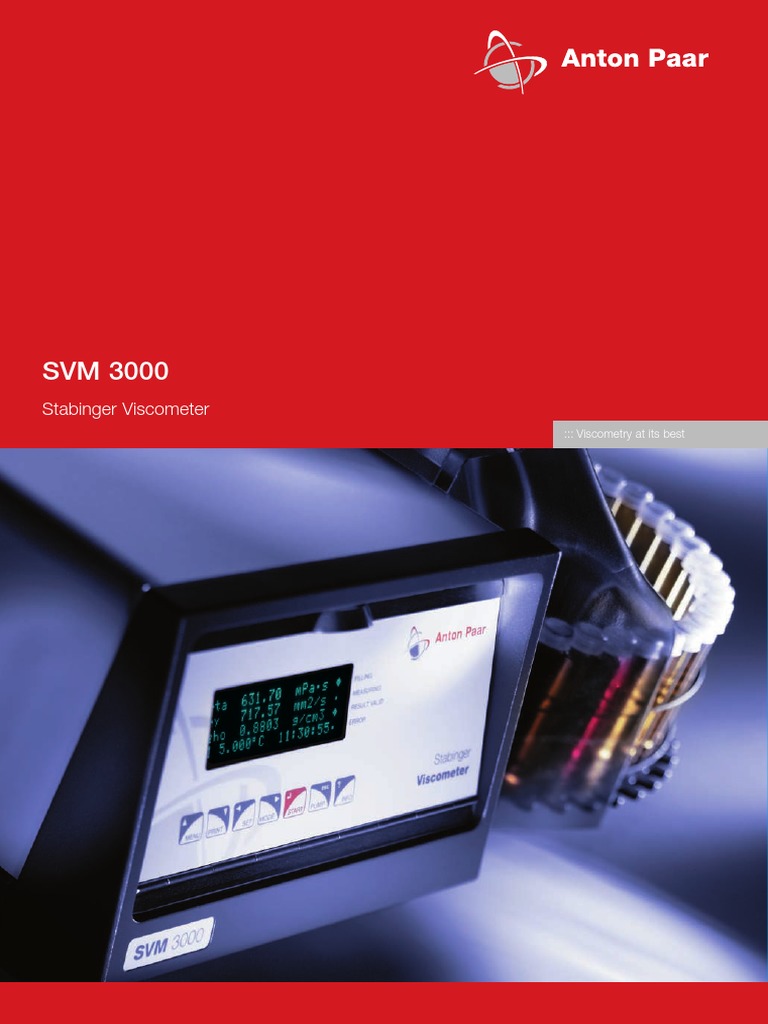 Stabinger Viscometer:::: Viscometry at Its Best | PDF | Viscosity ...