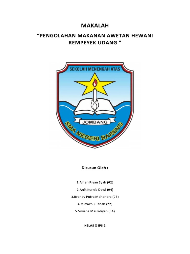 Pengolahan Rempeyek Udang Awetan | PDF