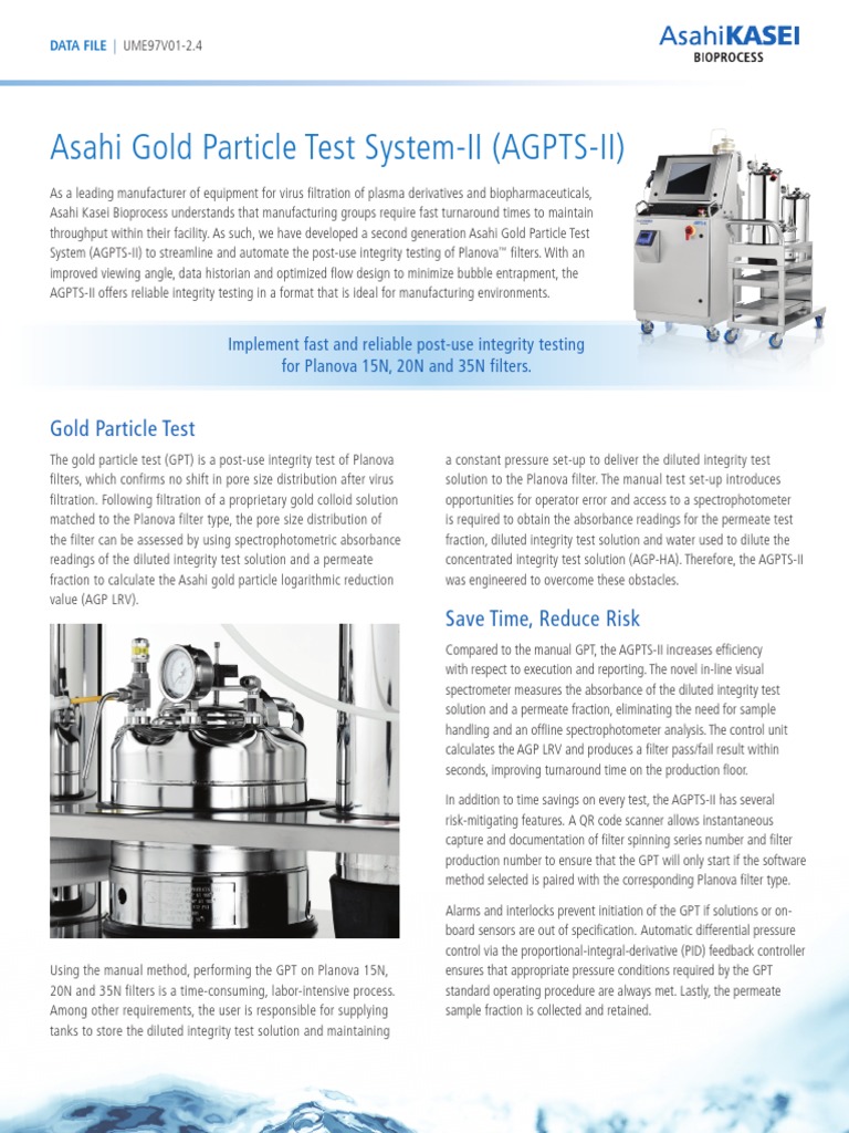 Asahi Gold Particle Test System-II (AGPTS-II) | PDF | Programmable ...