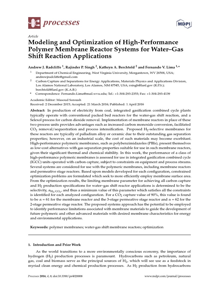 Processes 04 00008 | PDF | Mathematical Optimization | Chemical Engineering