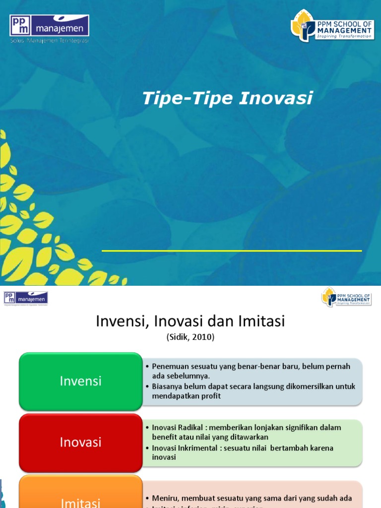 Sesi 02 Tipe Dan Pemetaan Inovasi | PDF