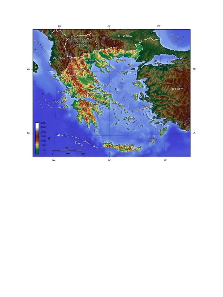 Reljefna Karta Grcke | PDF