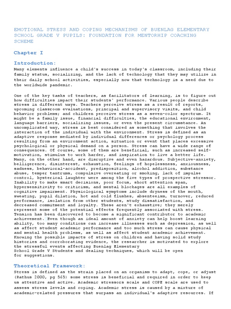 Action Research Paper | PDF | Stress (Biology) | Psychology