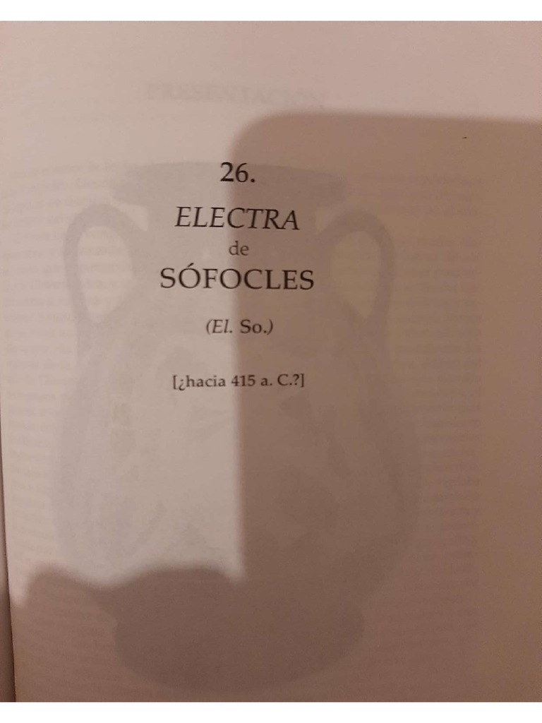 Electra Sófocles | PDF