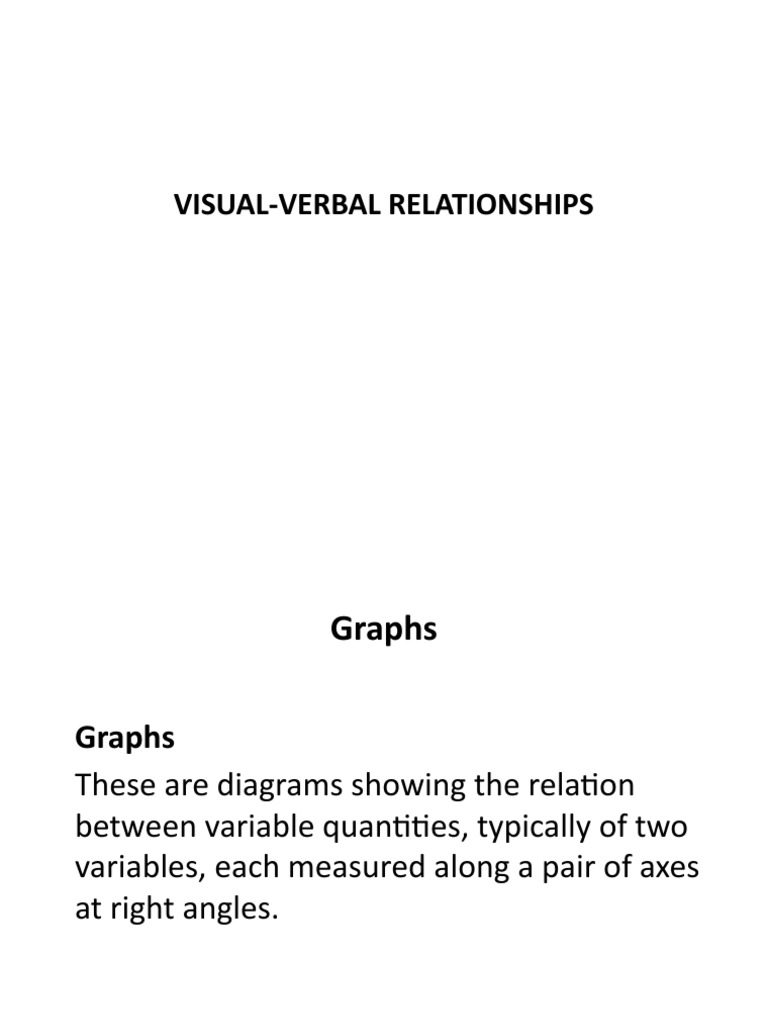 Visual Verbal Relationships | PDF