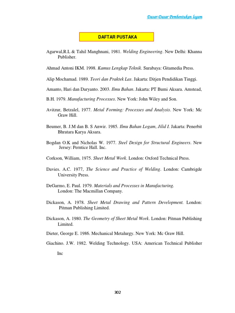 Daftar Pustaka | PDF | Engineering | Materials
