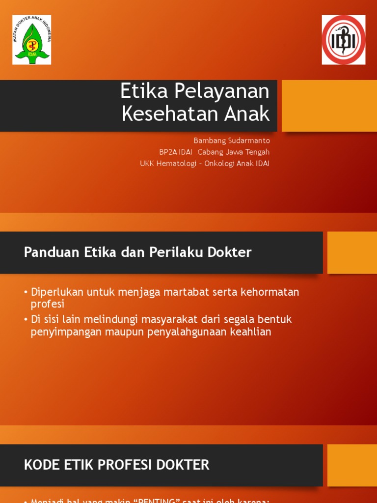 ETIKA ITP - 20 NOV 21 - Dr. Bambang Sudarmanto, Sp.a (K) | PDF | Pengembangan Diri | Gaya Hidup