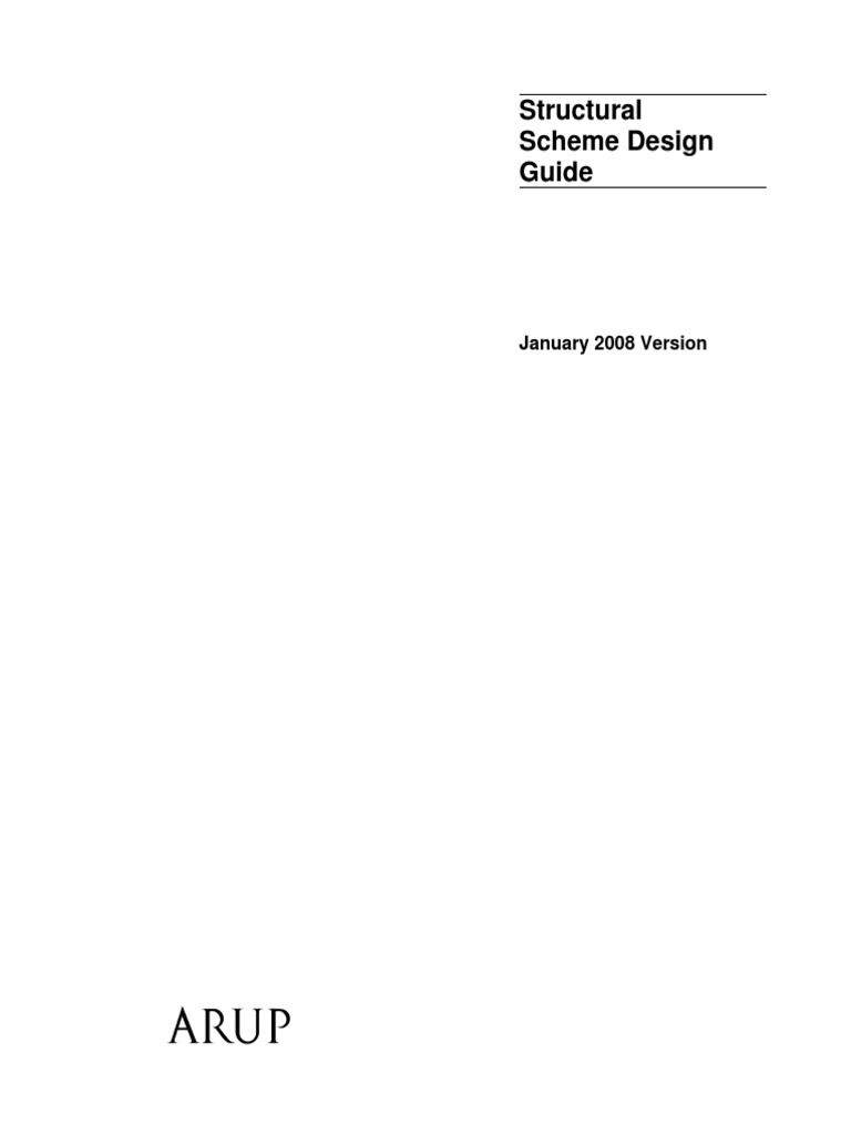 Arup Scheme Design Guide | PDF | Wall | Strength Of Materials