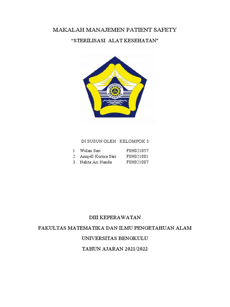 Makalah Manajemen Patient Safety | PDF Makalah Manajemen Patient Safety | PDF