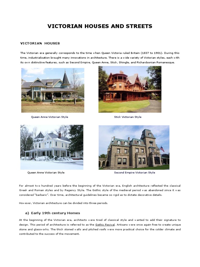 Victorian Houses | PDF | Victorian Era | Window