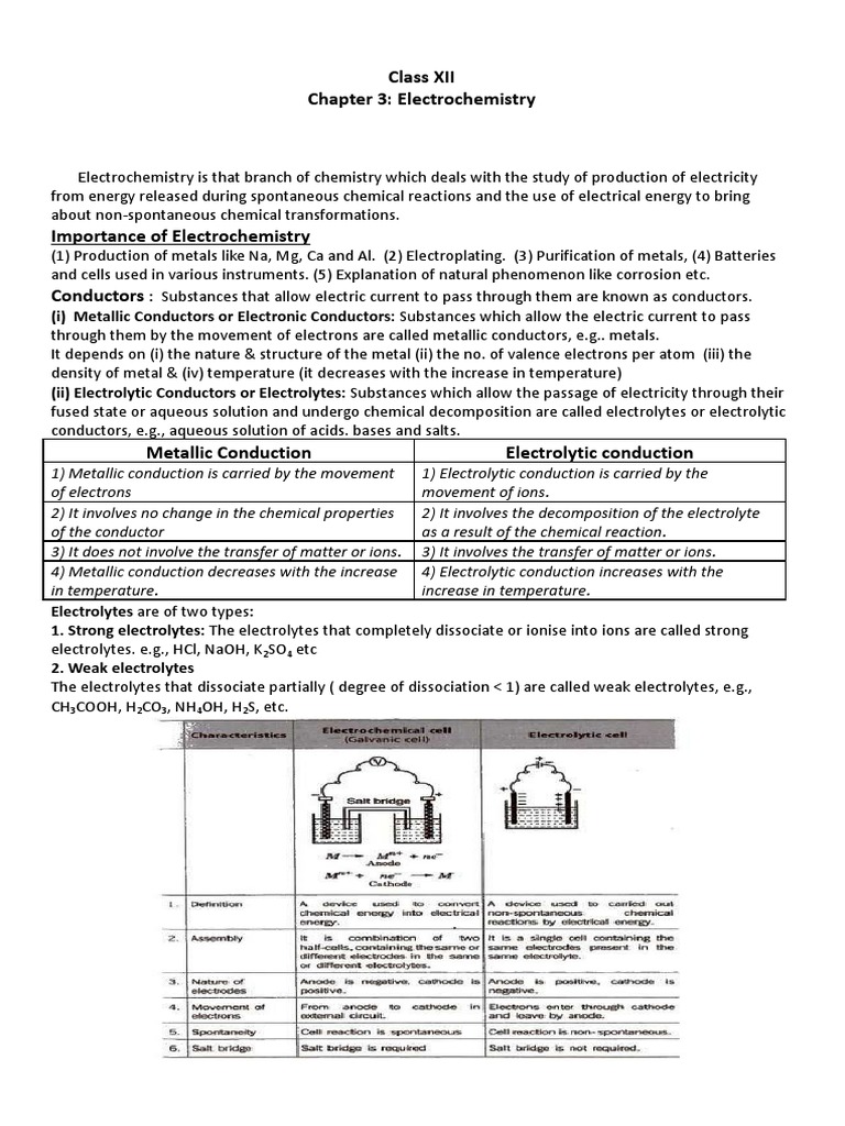 Galvanic Cells in Electrochemistry | PDF | Electrochemistry | Anode