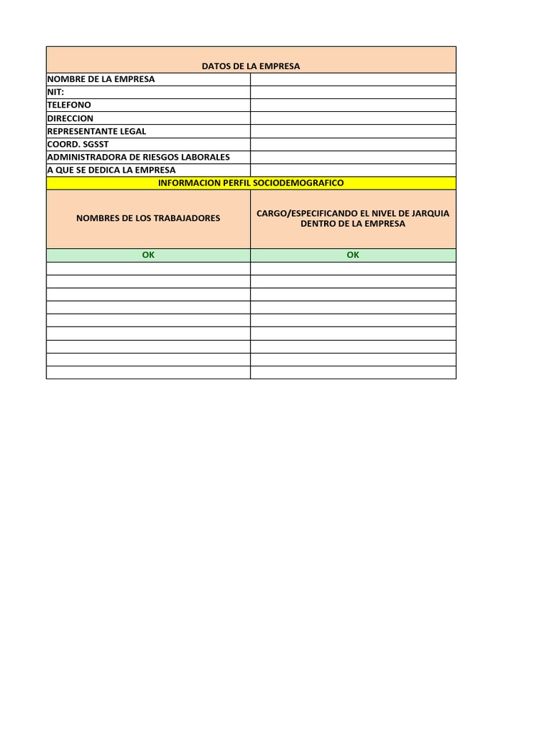 Datos de La Empresa | PDF