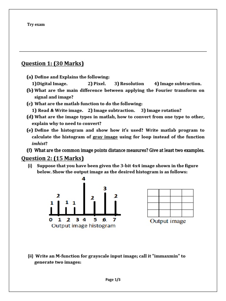 Exploring Image Processing Techniques: A MATLAB Image Analysis Exam ...