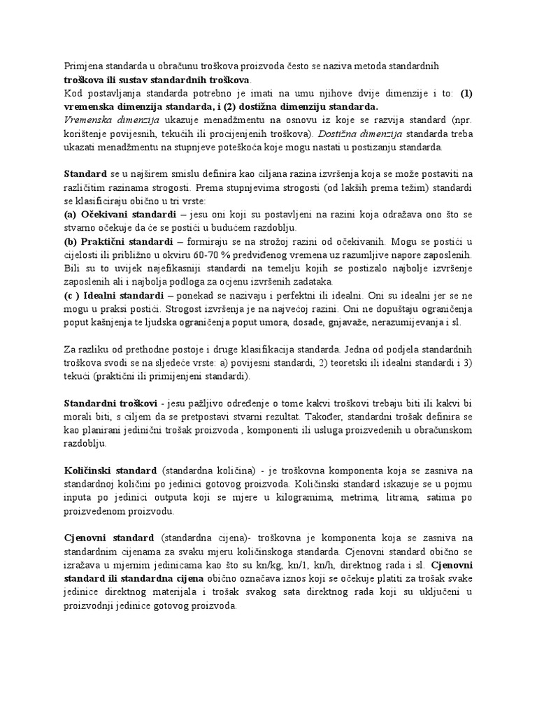 Upravljacko Racunovodstvo 2 | PDF