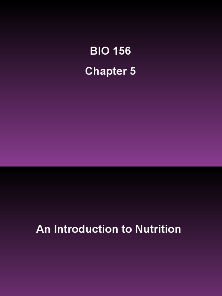 BIO 156 Chapter 5 Powerpoint | PDF