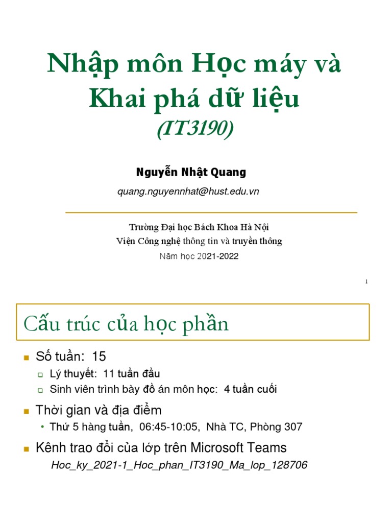 IT3190 Gioi Thieu Hoc Phan | PDF