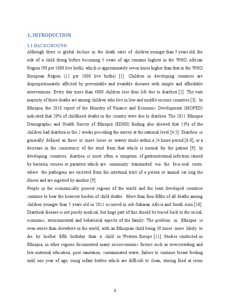 Lencho 3 | PDF | Diarrhea | Malnutrition